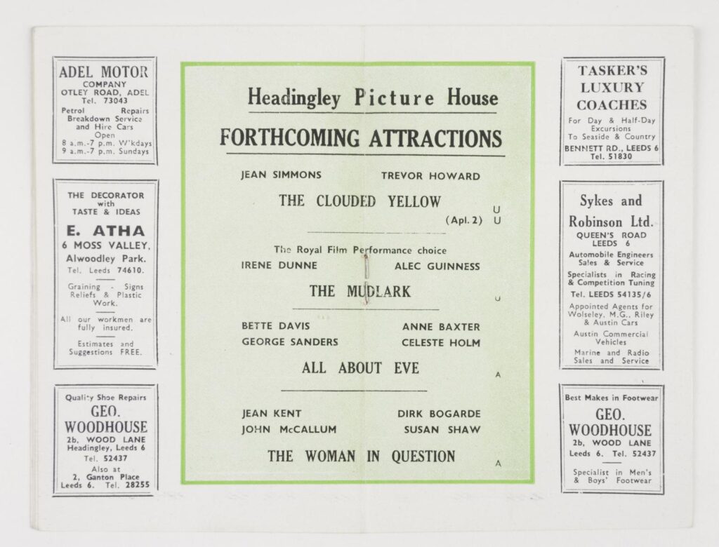 Take me back to the movies: West Yorkshire's old cinema programmes ...